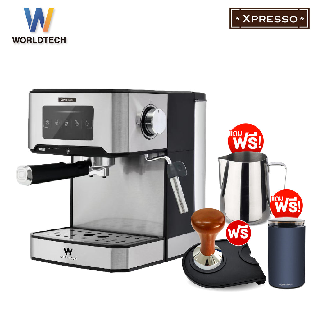 Worldtech เครื่องชงกาแฟเอสเปรสโซ่ รุ่น WT-CM404 – Worldtech-Thailand